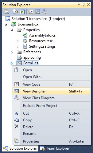How to create the licenses.licx file automatically - Perpetuum Software